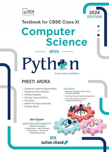 Computer Science With Python Textbook For Cbse Class 11 2024 25 Exam